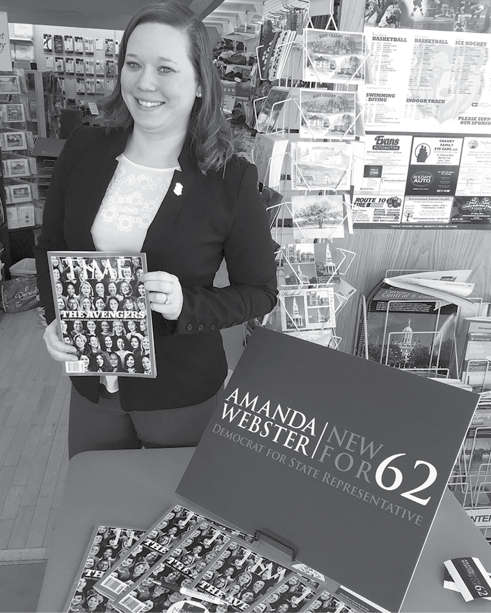 Amanda Webster, Democratic candidate for District 62 - Granby Drummer