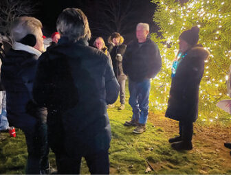 New holiday tree for town center inspires carol sing | Granby Drummer