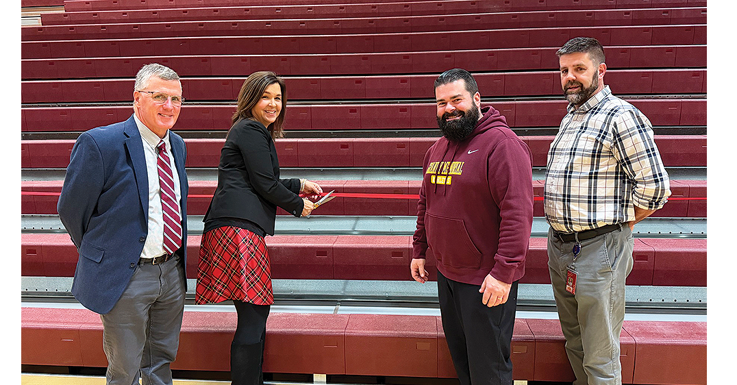 New bleachers at high school | Granby Drummer